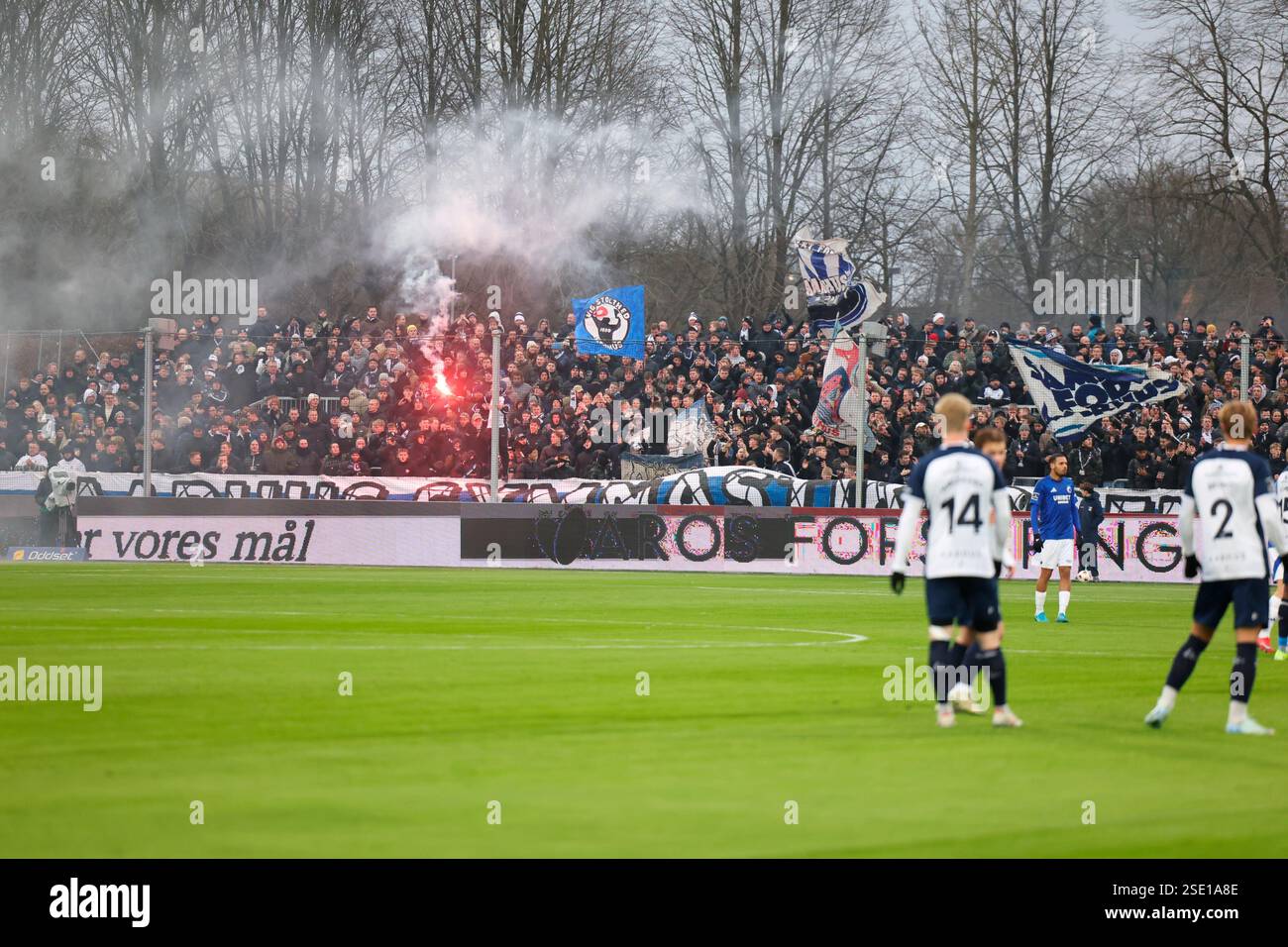 Aarhus, Denmark. 08th Feb, 2025. Superliga traeningkampen mellem AGF og ...