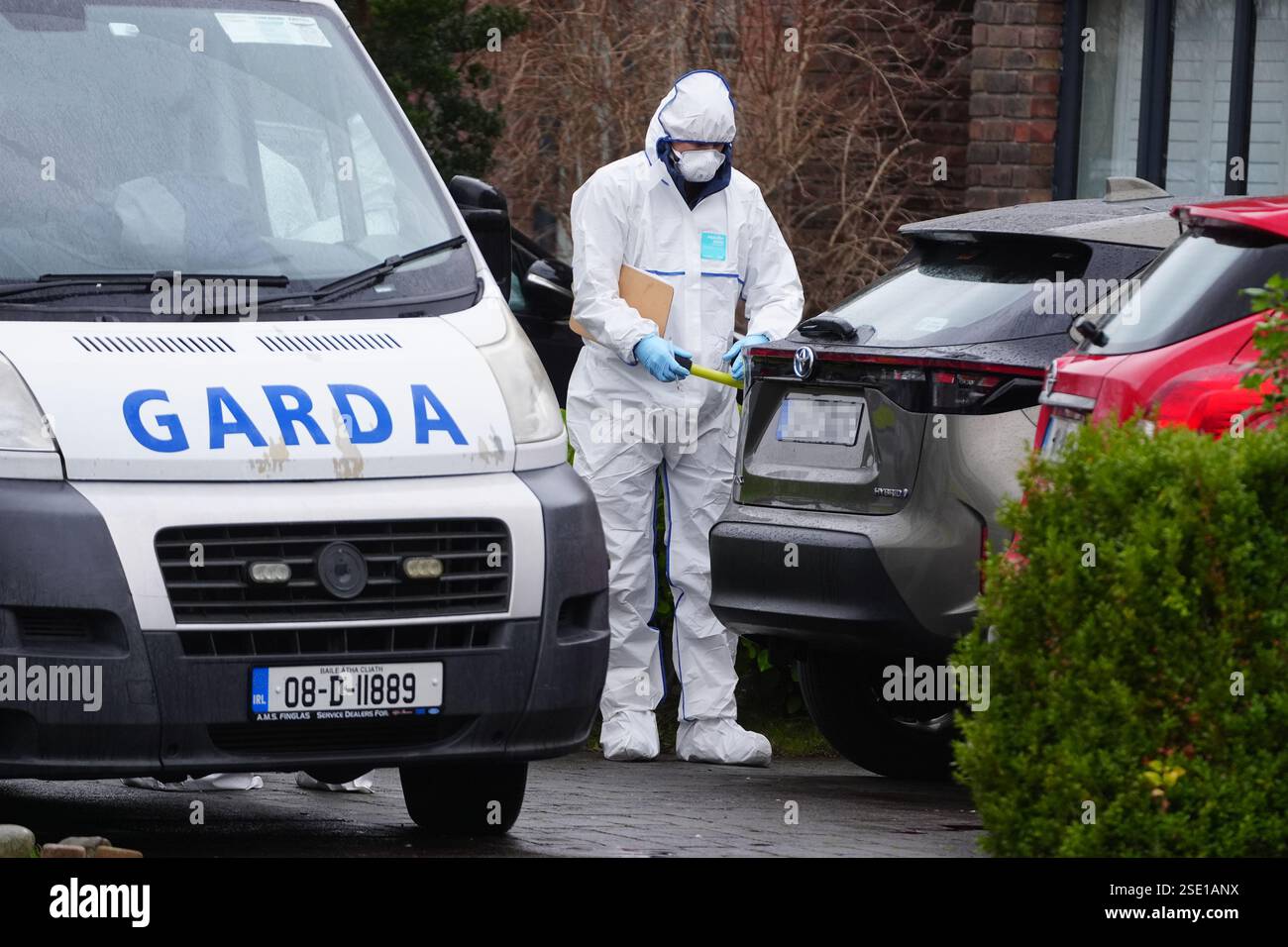 EDITORS NOTE NUMBER PLATE PIXELATED BY PA PICTURE DESK Garda forensics ...