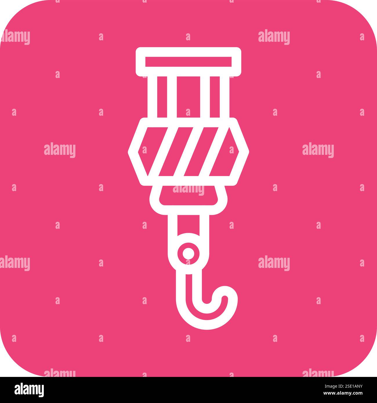 Outline icon crane hook Cut Out Stock Images & Pictures - Alamy