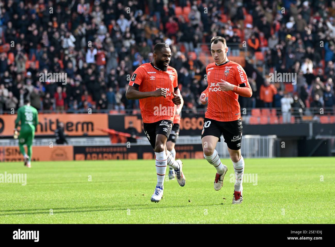 24 Gedeon KALULU (fcl) - 10 Pablo PAGIS (fcl) during the ligue 2 BKT ...