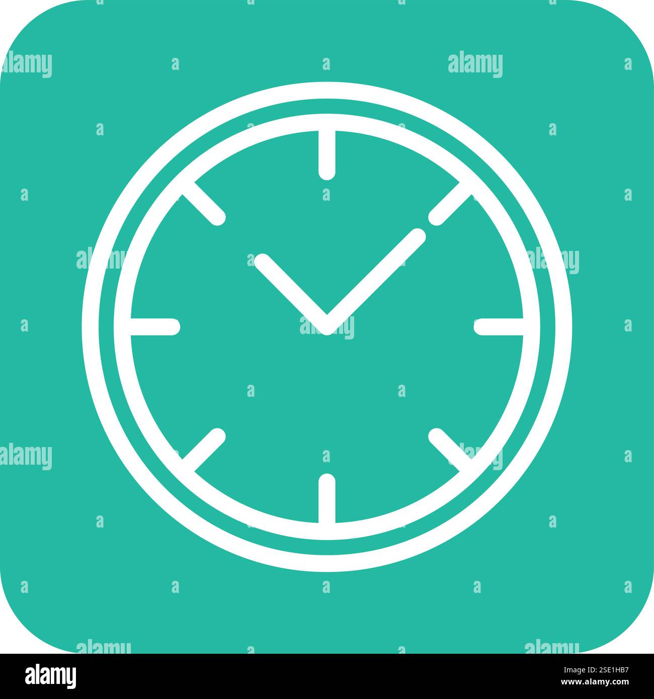 Wall clock Vector Icon Design Illustration Stock Vector Image & Art - Alamy
