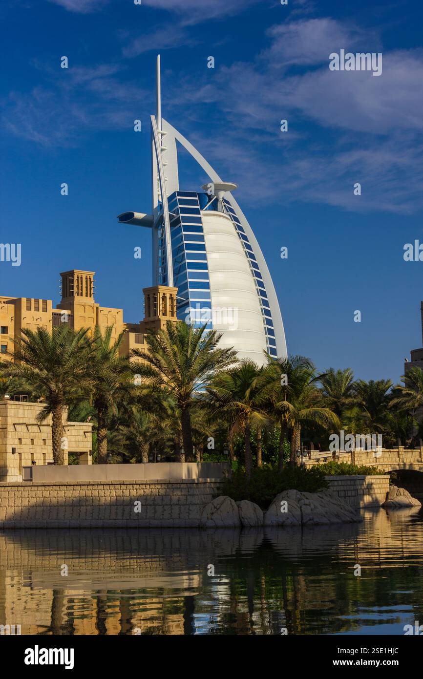 DUBAI, UAE - NOVEMBER 15: View of the hotel Burj Al Arab from Souk ...