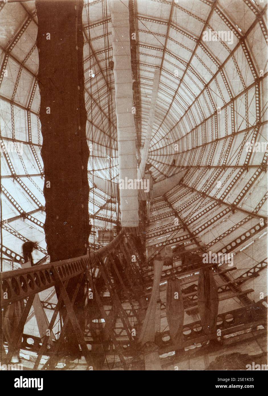 Inside the structure of a Graf Zeppelin airship Stock Photo - Alamy