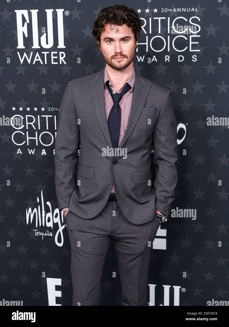 SANTA MONICA, LOS ANGELES, CALIFORNIA, USA - FEBRUARY 07: Chase Stokes ...