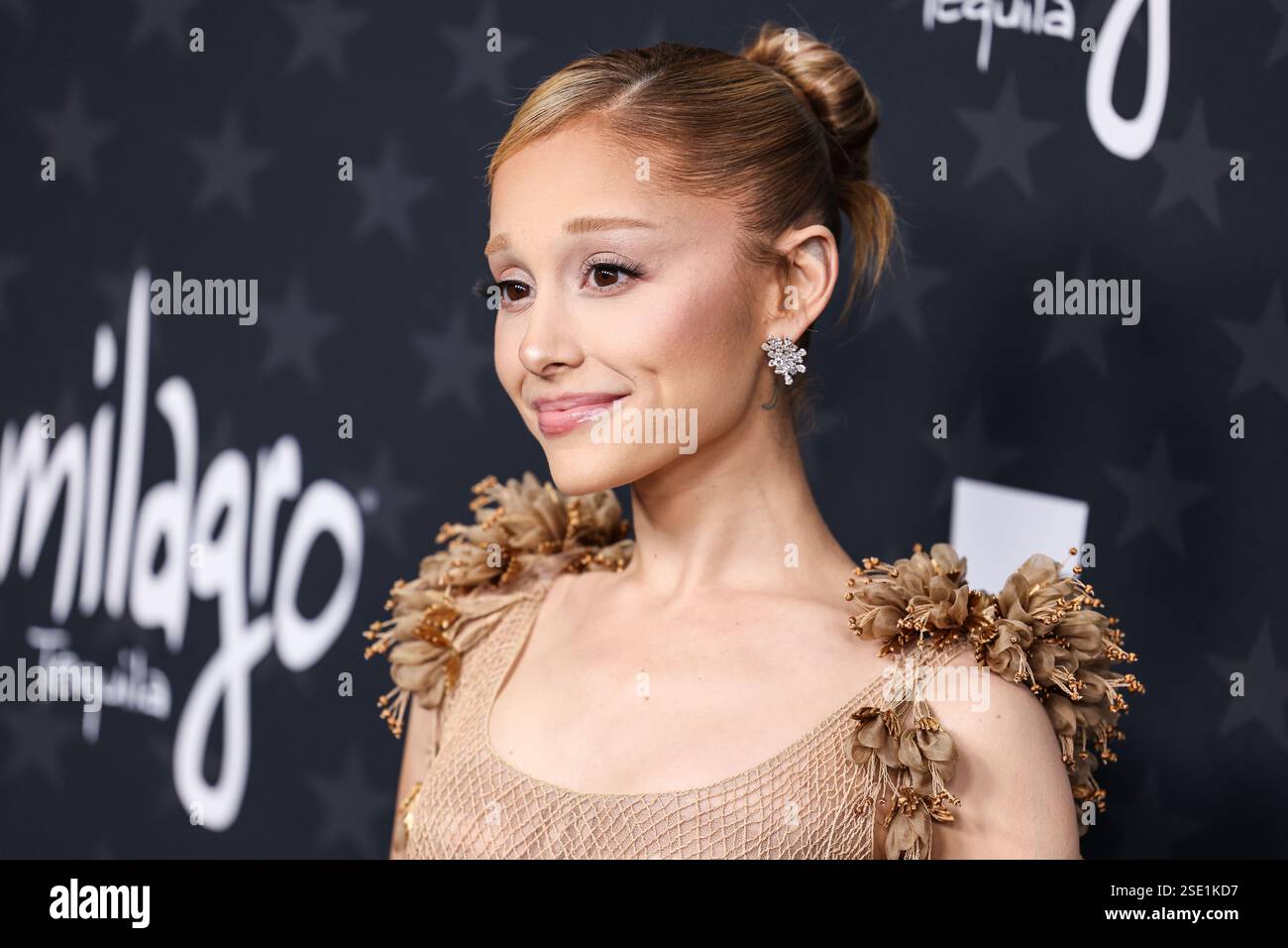 SANTA MONICA, LOS ANGELES, CALIFORNIA, USA - FEBRUARY 07: Ariana Grande ...