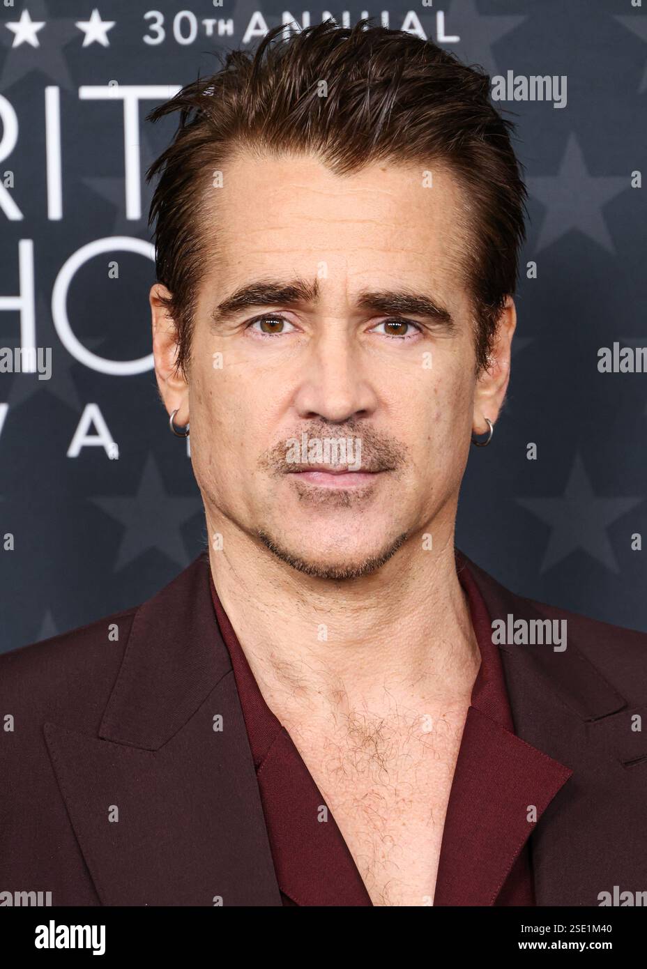 SANTA MONICA, LOS ANGELES, CALIFORNIA, USA - FEBRUARY 07: Colin Farrell ...