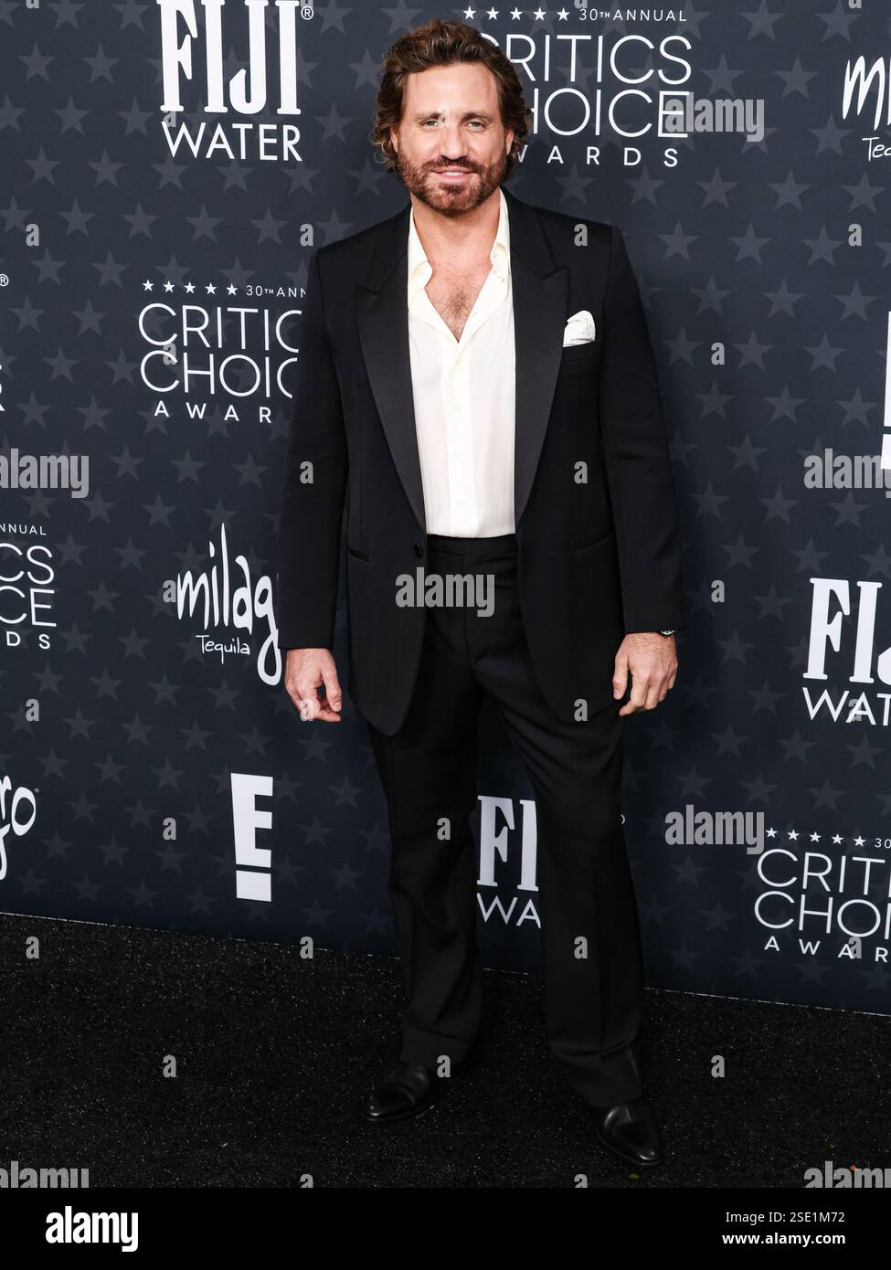 SANTA MONICA, LOS ANGELES, CALIFORNIA, USA - FEBRUARY 07: Edgar Ramirez ...