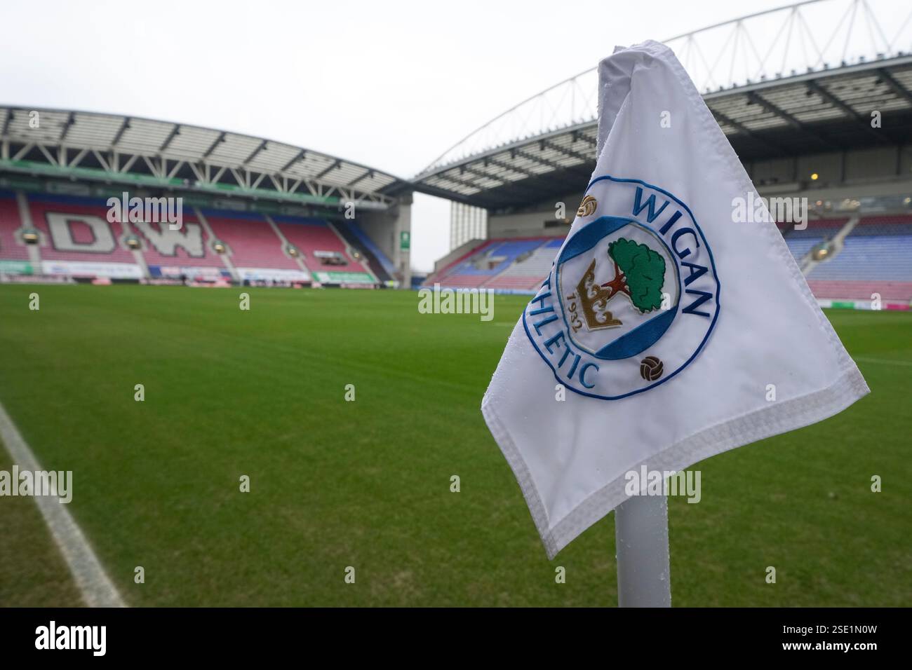 Wigan, UK. 8th February 2025: Brick Community Stadium, Wigan, Greater ...