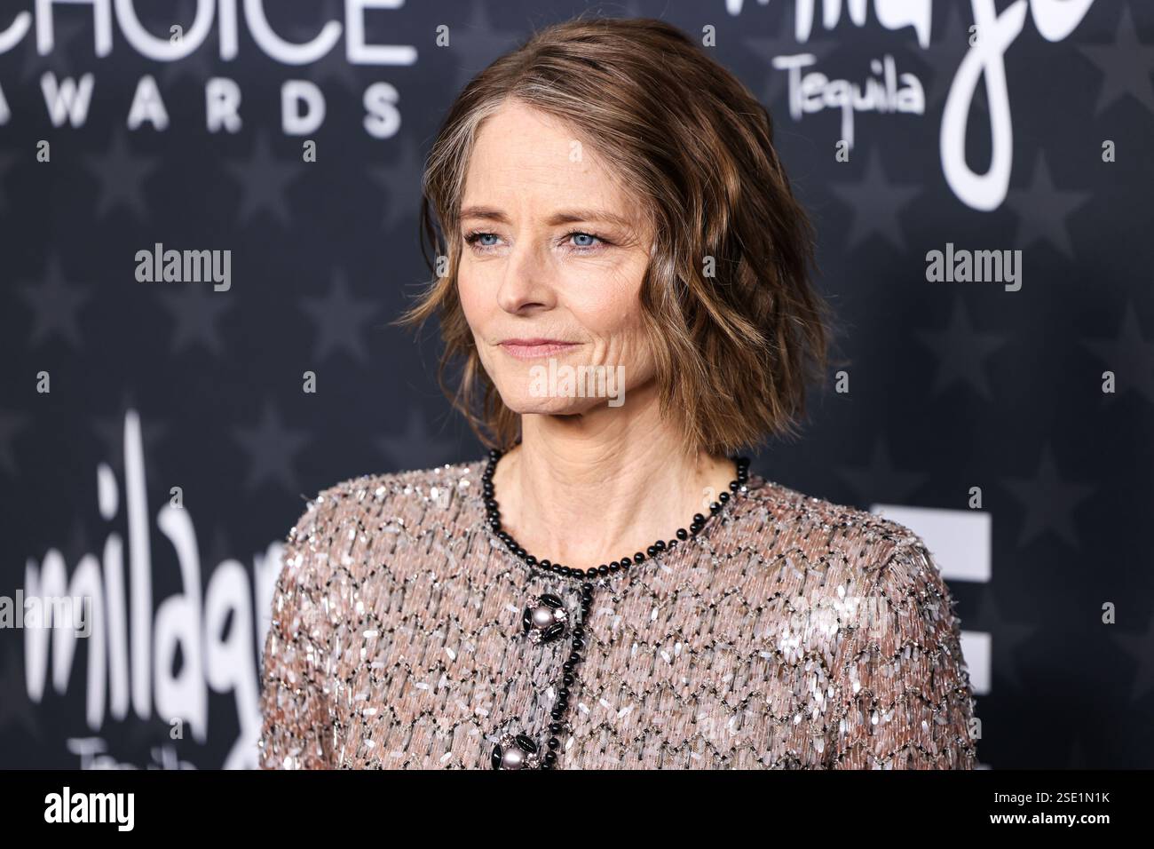 SANTA MONICA, LOS ANGELES, CALIFORNIA, USA - FEBRUARY 07: Jodie Foster ...