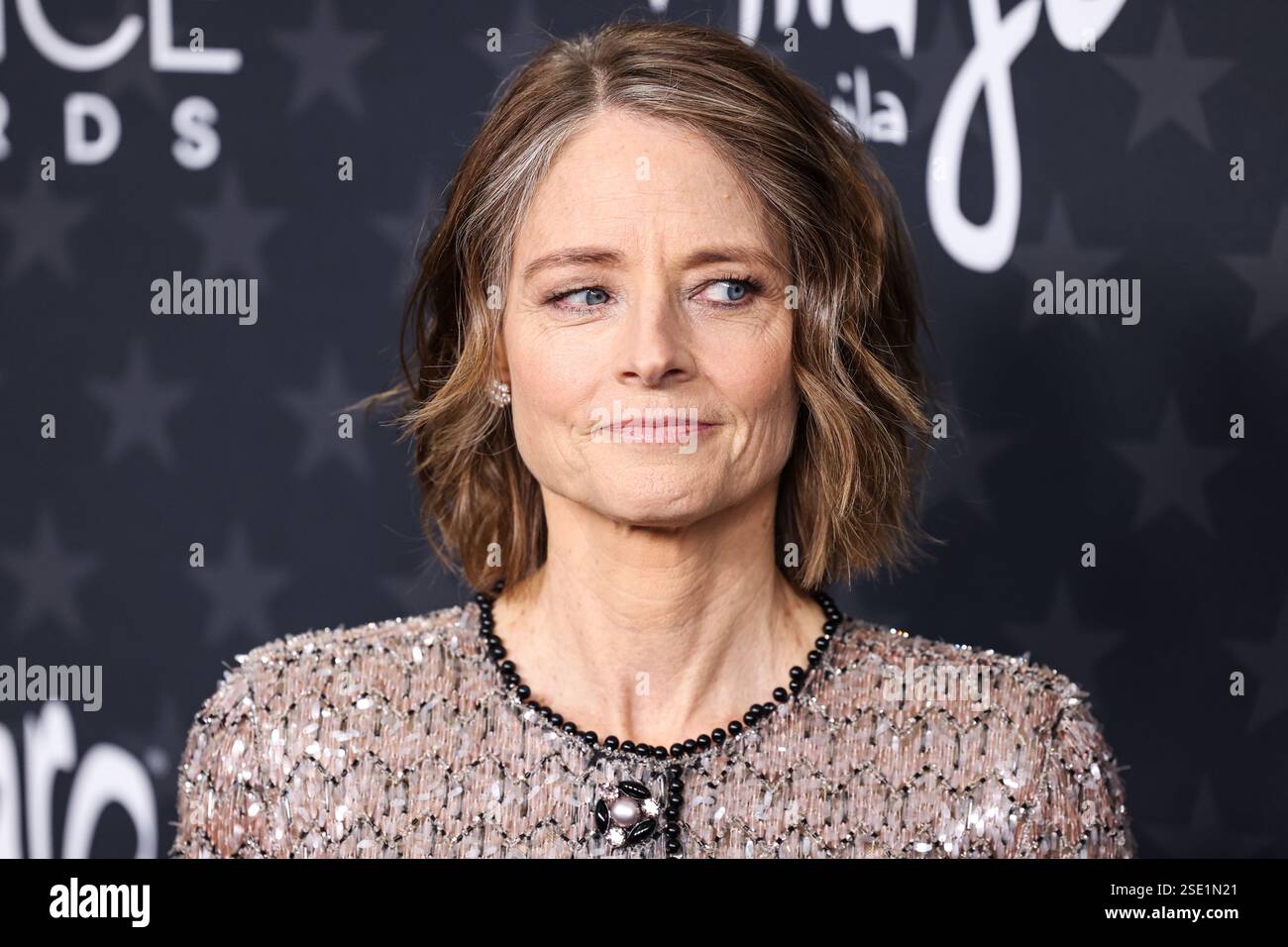 SANTA MONICA, LOS ANGELES, CALIFORNIA, USA - FEBRUARY 07: Jodie Foster ...