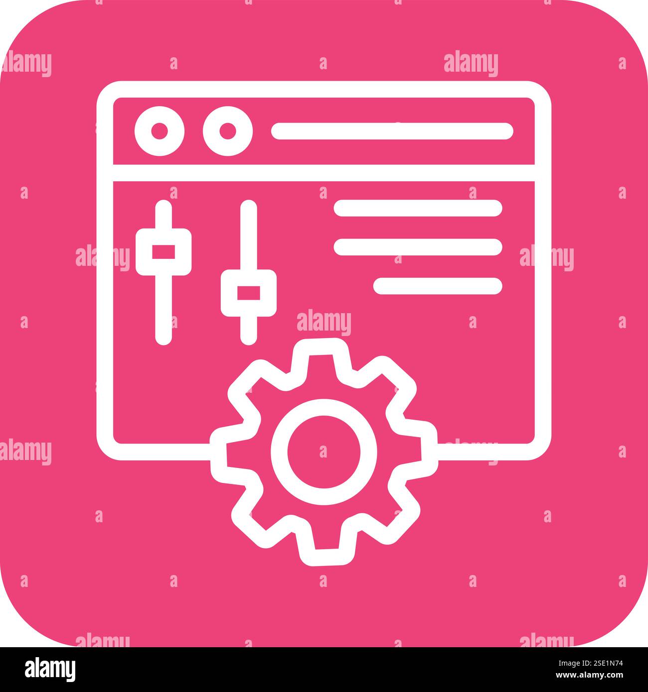 Panel Vector Icon Design Illustration Stock Vector Image & Art - Alamy