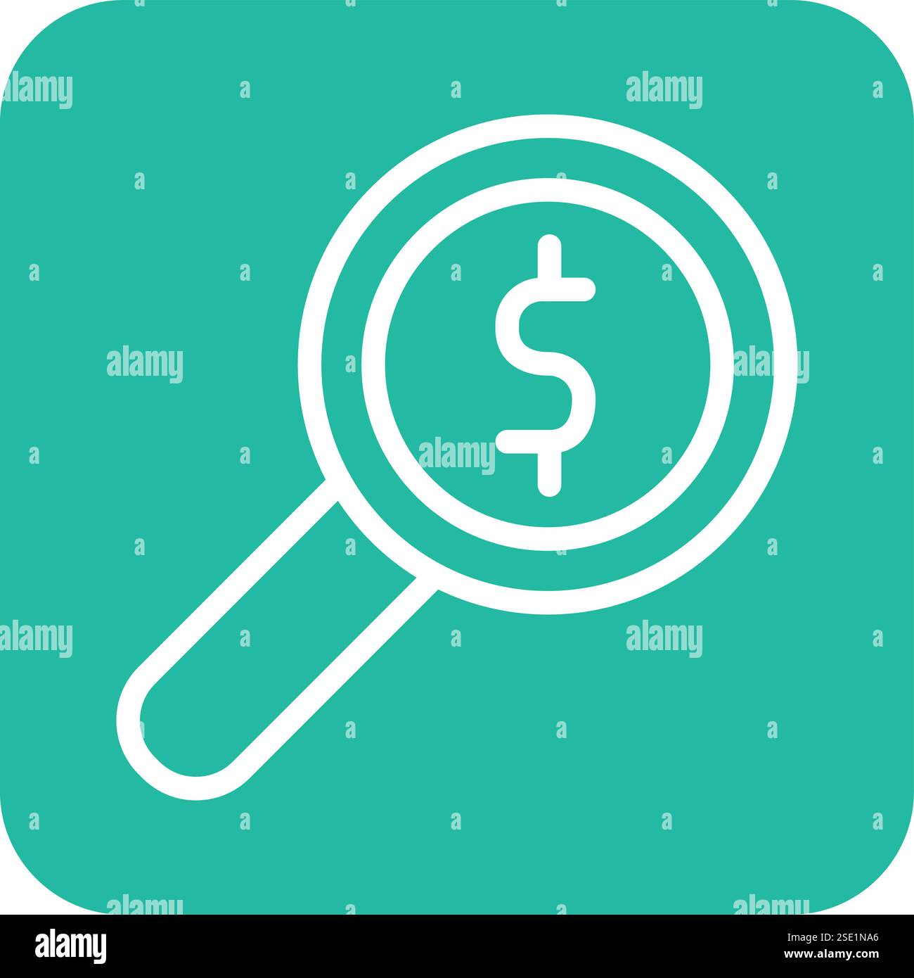 Magnifier glass 3d icon Stock Vector Images - Alamy