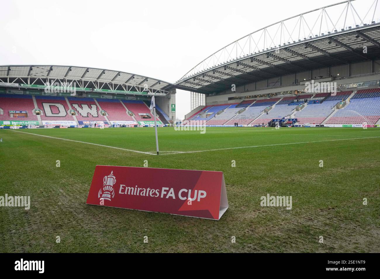 Wigan, UK. 8th February 2025: Brick Community Stadium, Wigan, Greater ...