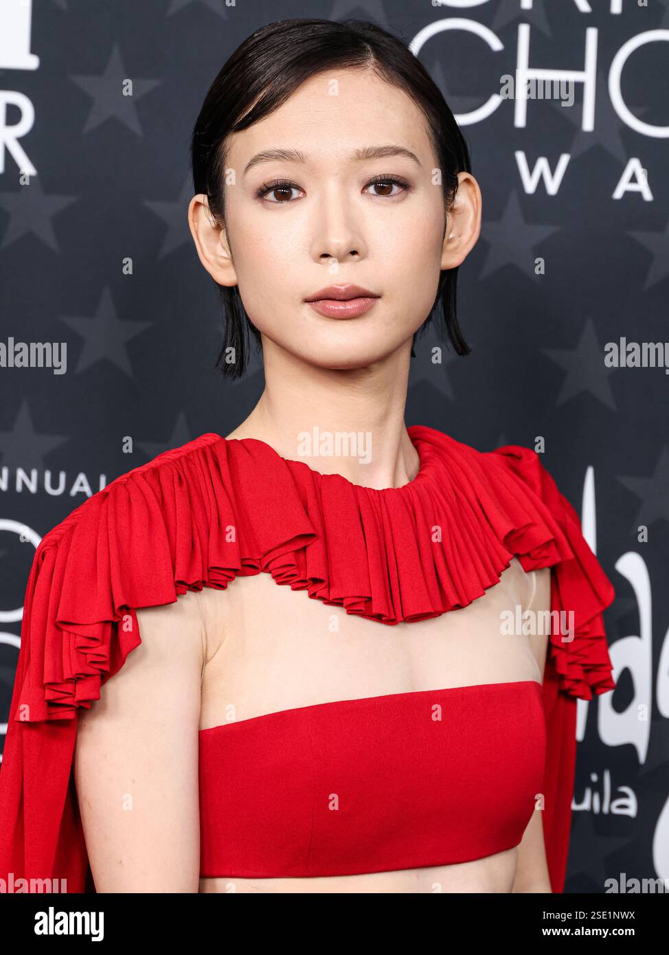 SANTA MONICA, LOS ANGELES, CALIFORNIA, USA - FEBRUARY 07: Moeka Hoshi ...