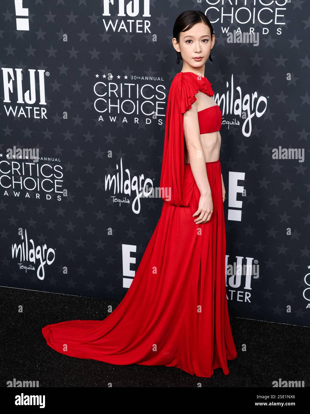 SANTA MONICA, LOS ANGELES, CALIFORNIA, USA - FEBRUARY 07: Moeka Hoshi ...