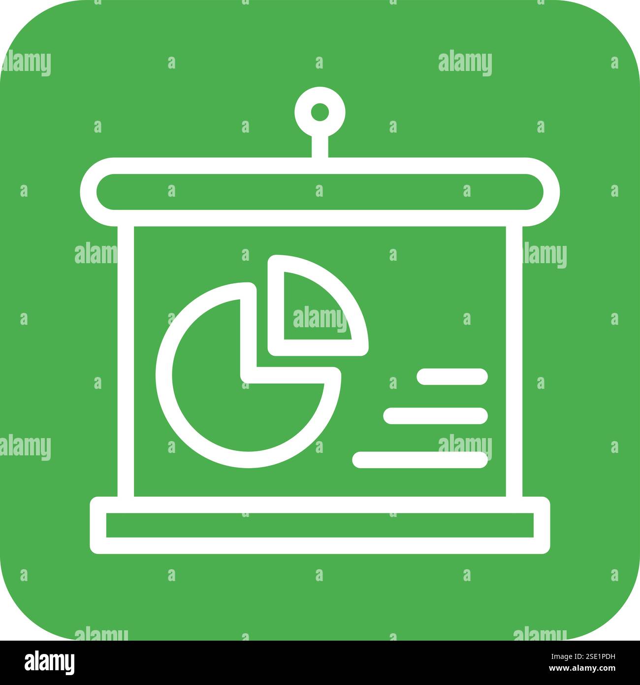 Pie chart flat design Cut Out Stock Images & Pictures - Alamy