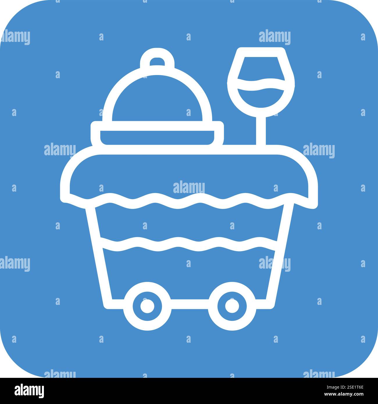 Food trolley Vector Icon Design Illustration Stock Vector Image & Art ...
