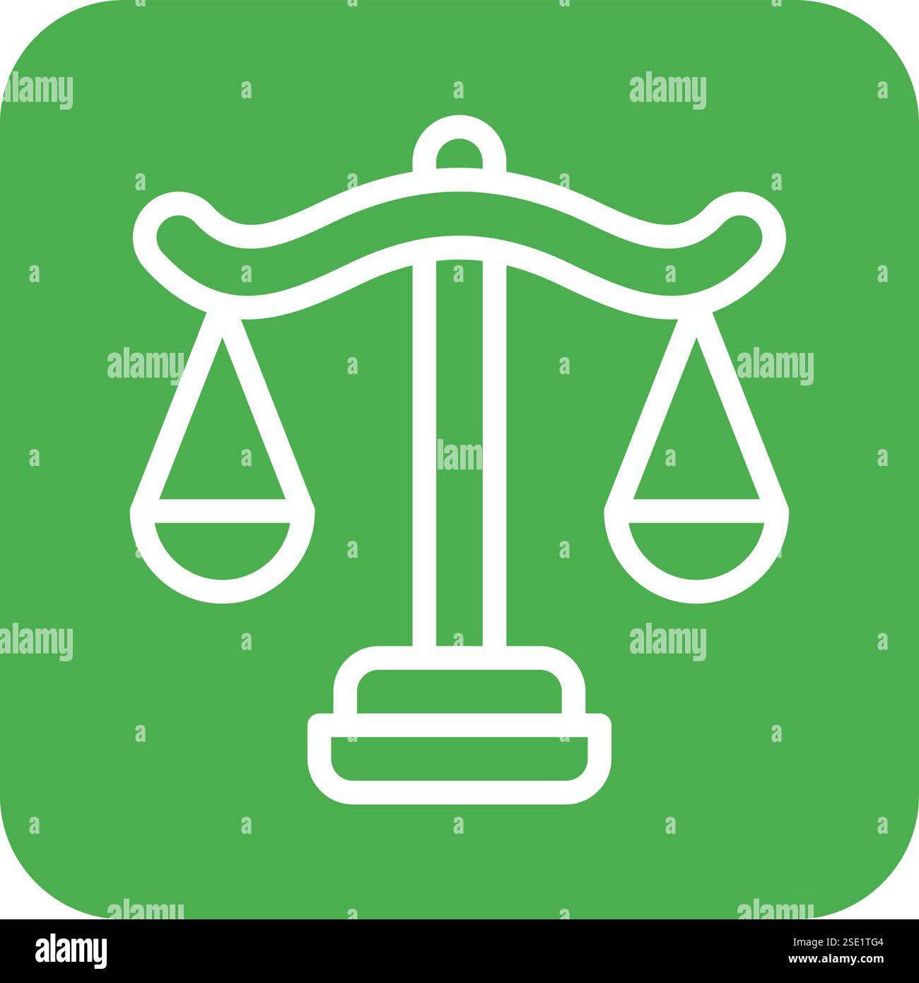 Justice balance icon outline Cut Out Stock Images & Pictures - Alamy