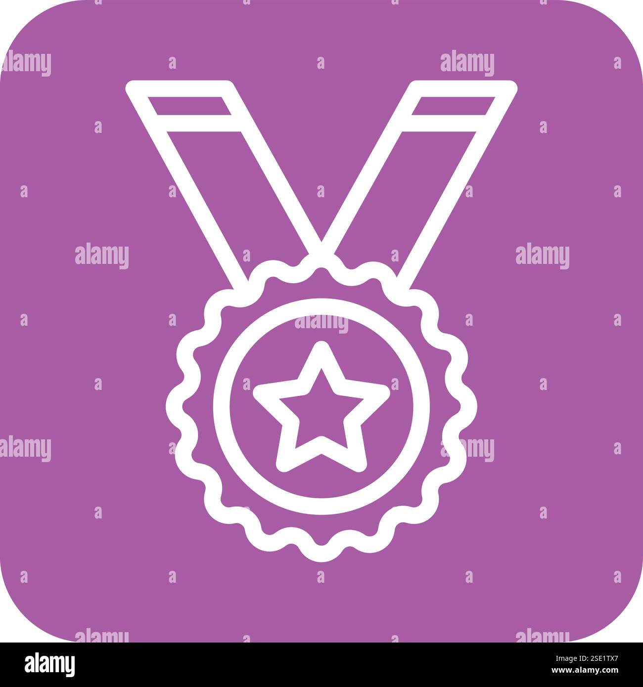 Medal Vector Icon Design Illustration Stock Vector Image & Art - Alamy