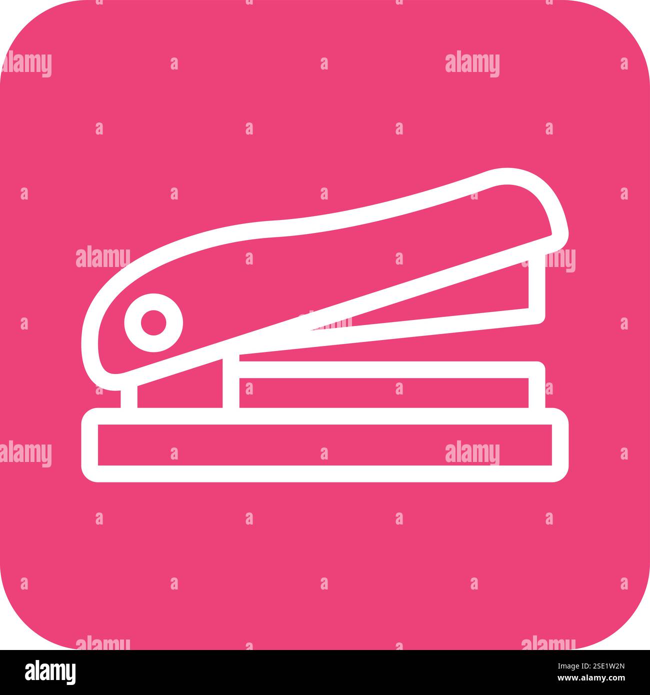 Stapler outline flat icon Stock Vector Images - Alamy
