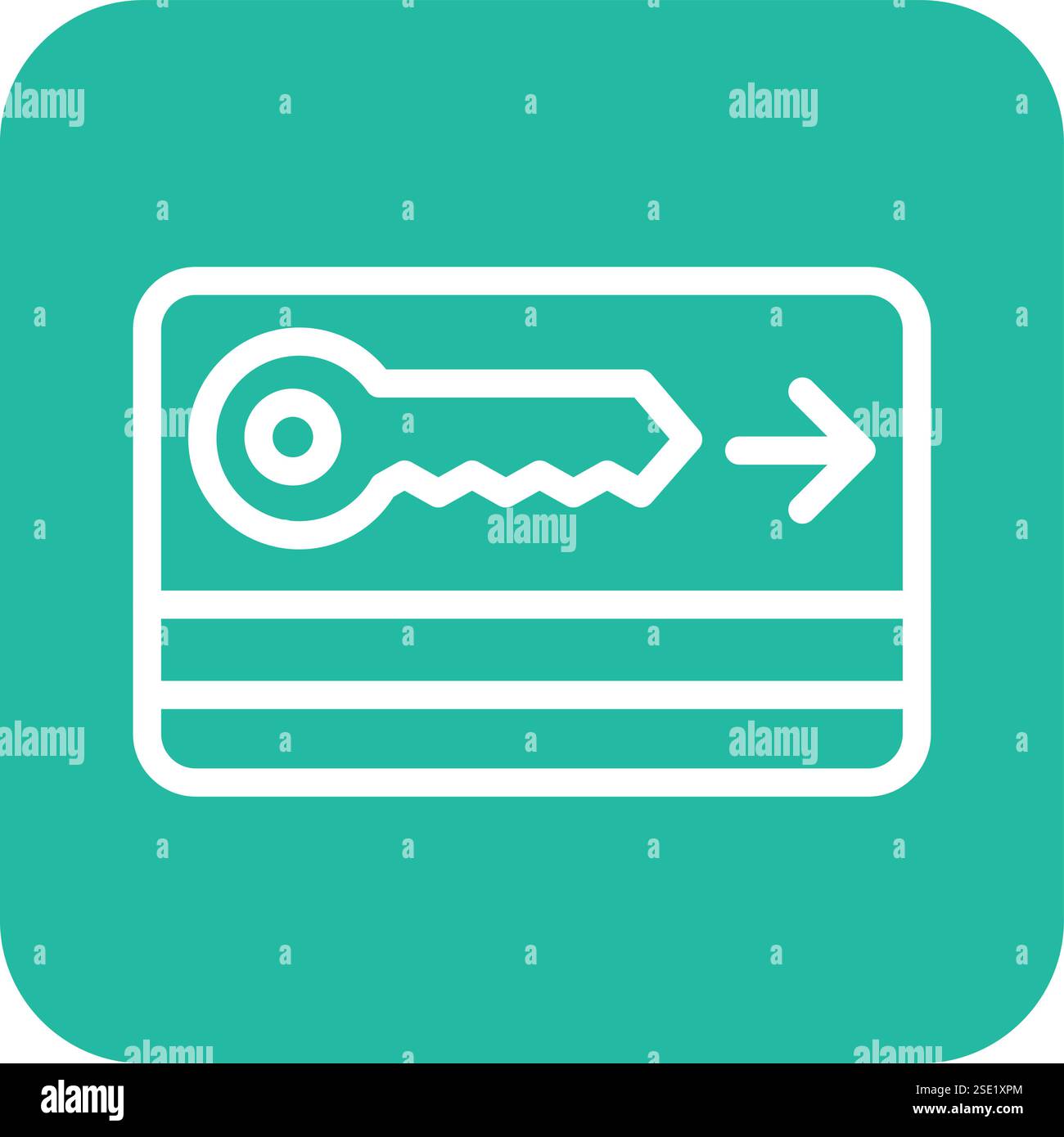 Key card outline vector Cut Out Stock Images & Pictures - Alamy