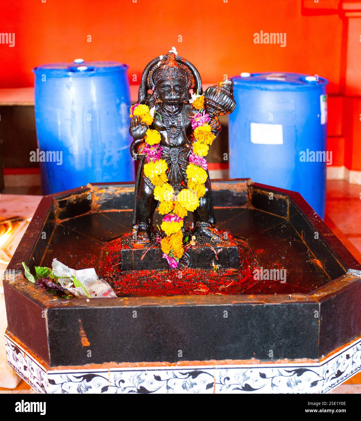 India, Goa, 8 March 2017. Maruti Temple (Hanuman Temple) in Panjim ...