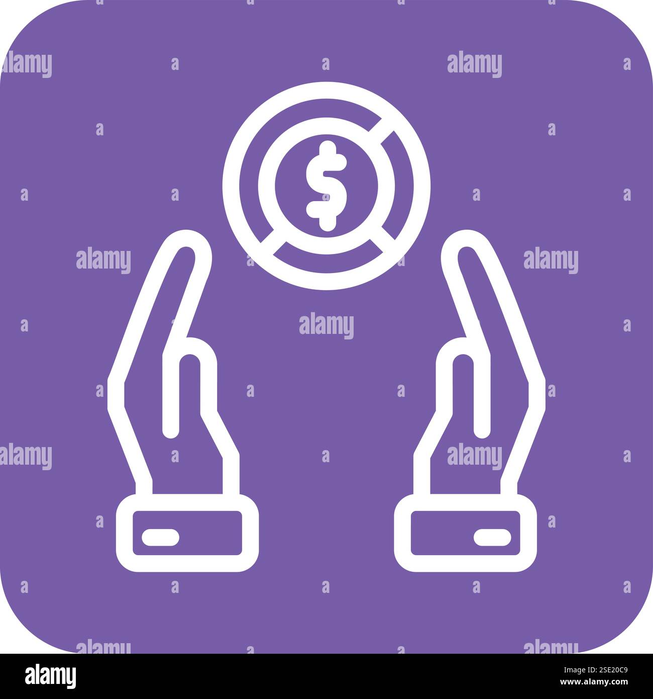 Charity set flat icons Stock Vector Images - Alamy