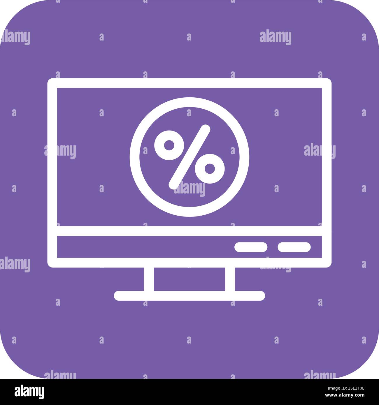 Finance percent icon outline hi-res stock photography and images - Alamy