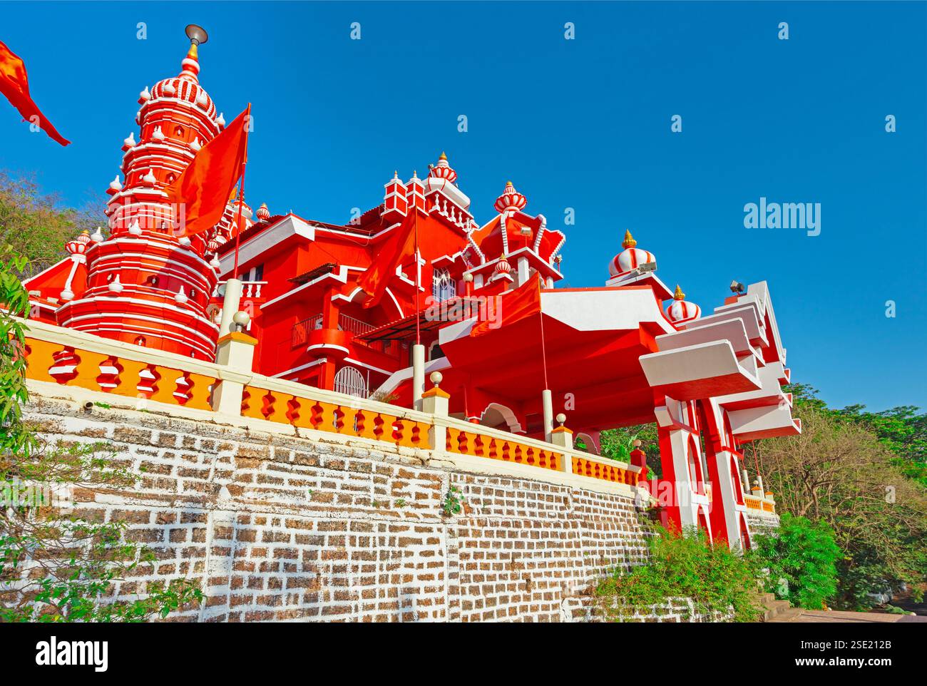 India, Goa, 8 March 2017. Maruti Temple (Hanuman Temple) in Panjim ...