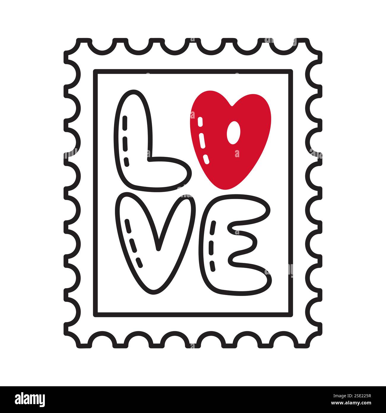 Valentine Postage Stamp Clip Art