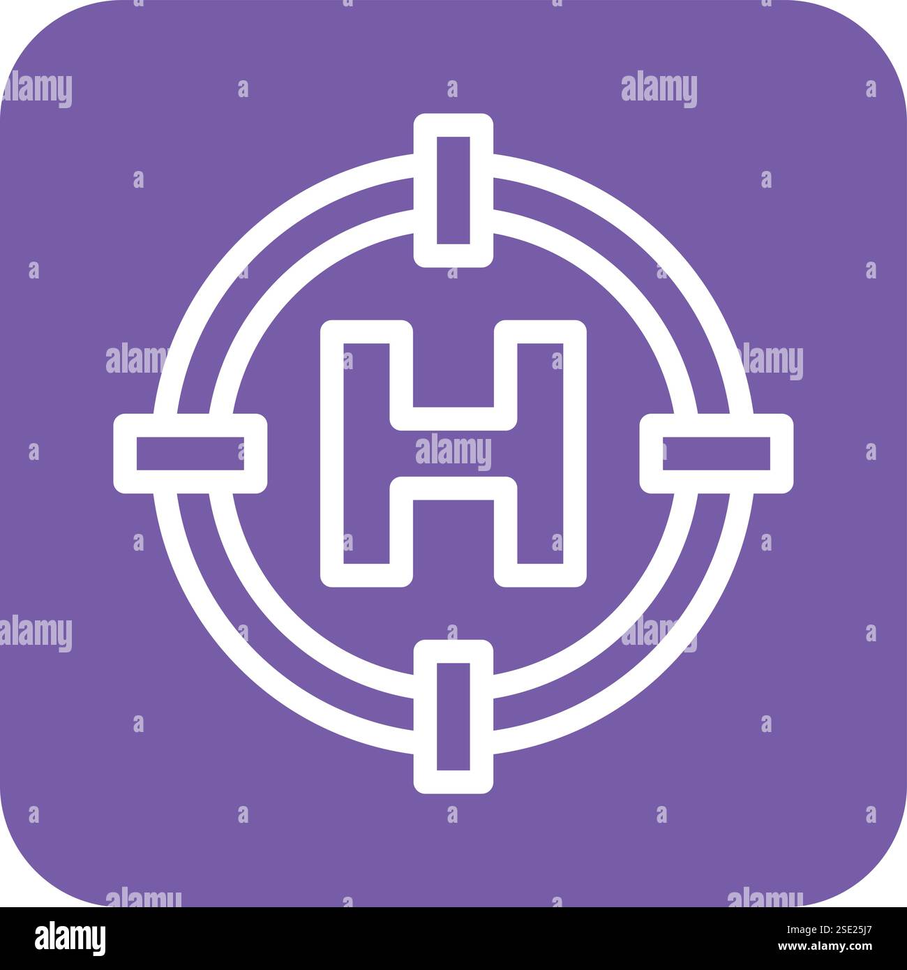 Helipad vector vectors Cut Out Stock Images & Pictures - Alamy
