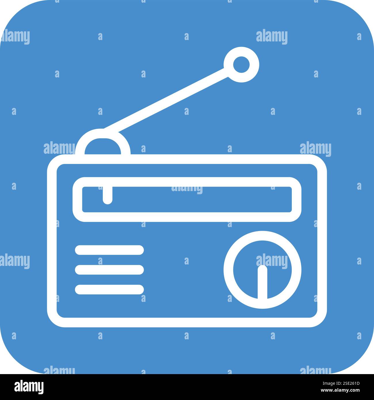 Flat radio vector hi-res stock photography and images - Alamy