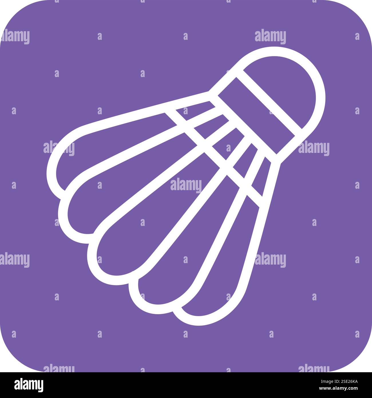 Shuttlecock Vector Icon Design Illustration Stock Vector Image & Art ...