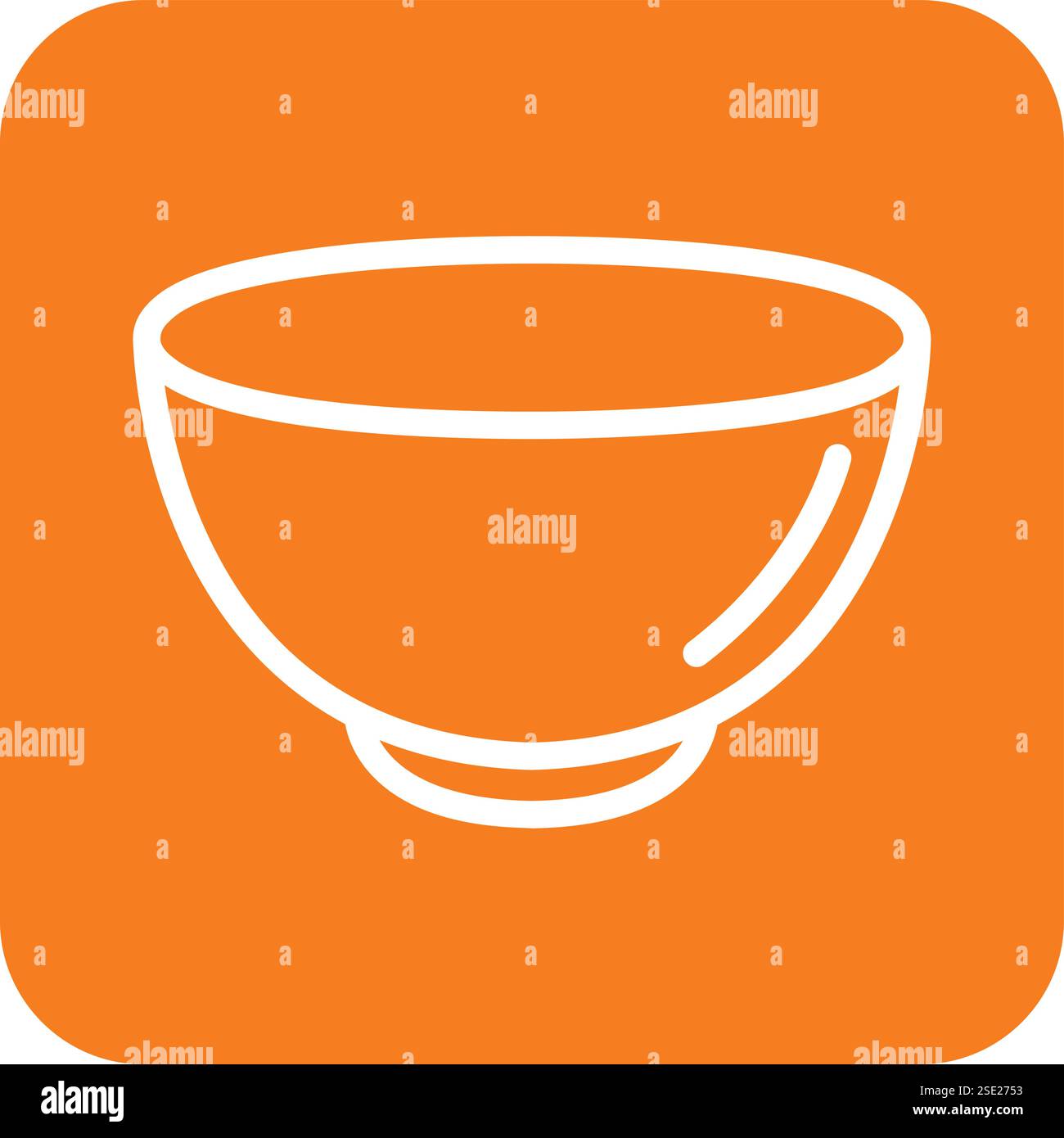 Bowl Vector Icon Design Illustration Stock Vector Image & Art - Alamy
