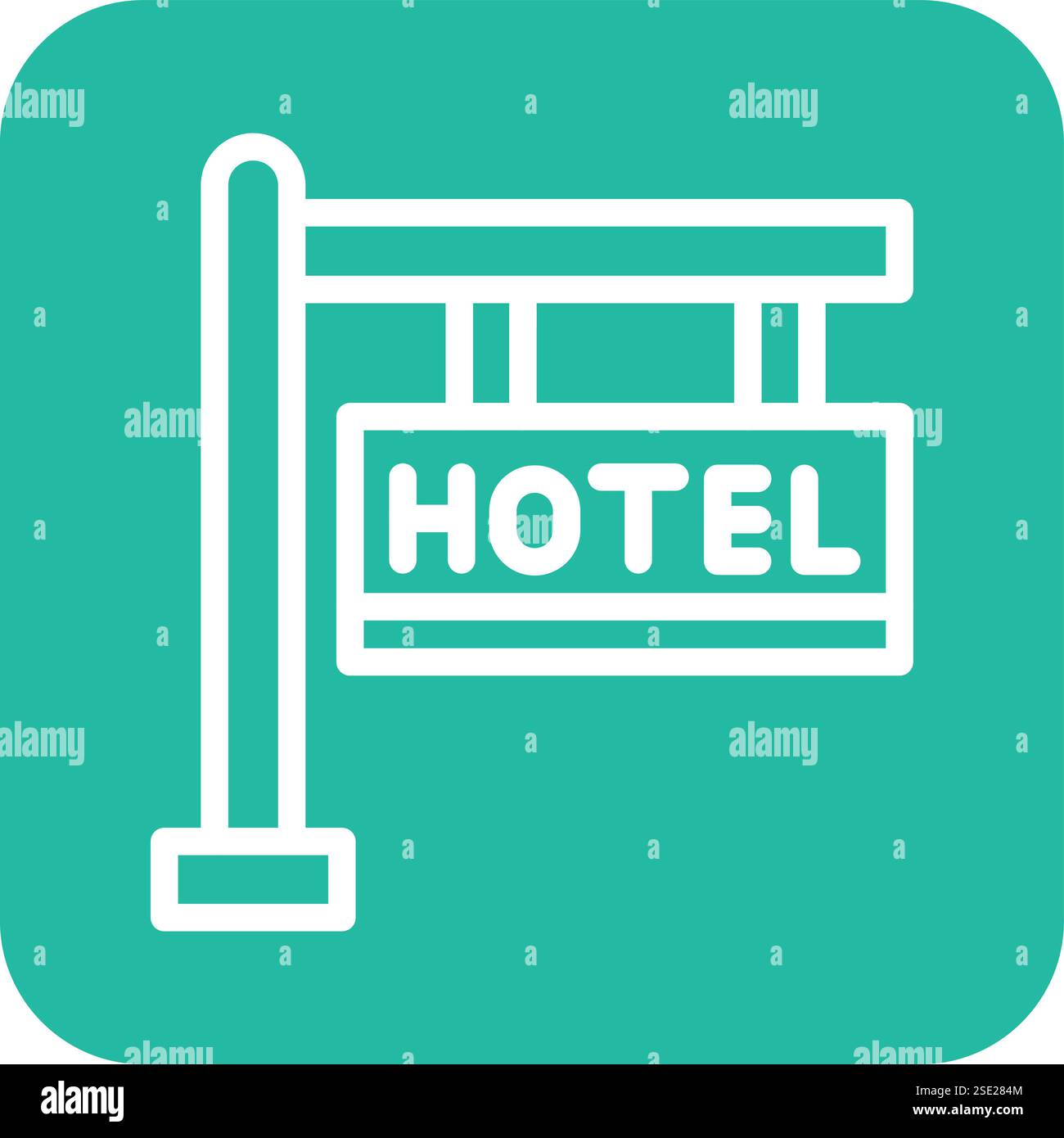 3d illustration hotel sign Stock Vector Images - Alamy
