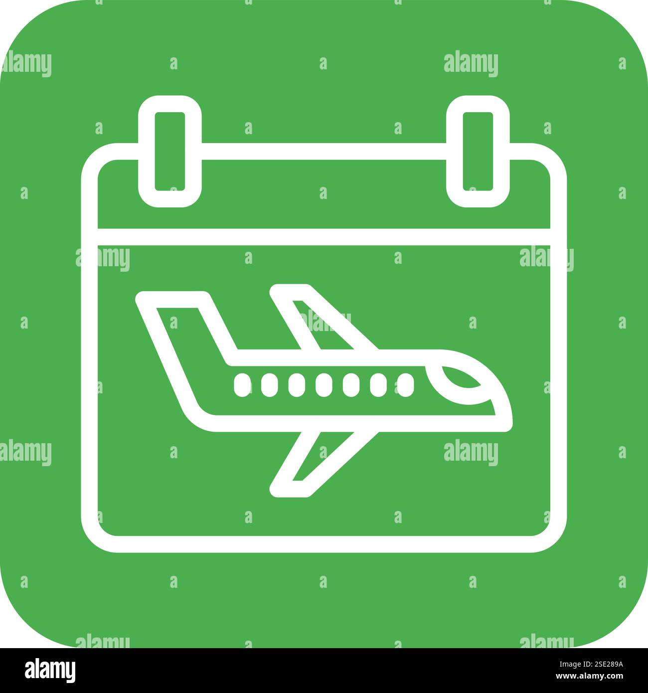 Flight calendar Vector Icon Design Illustration Stock Vector Image ...