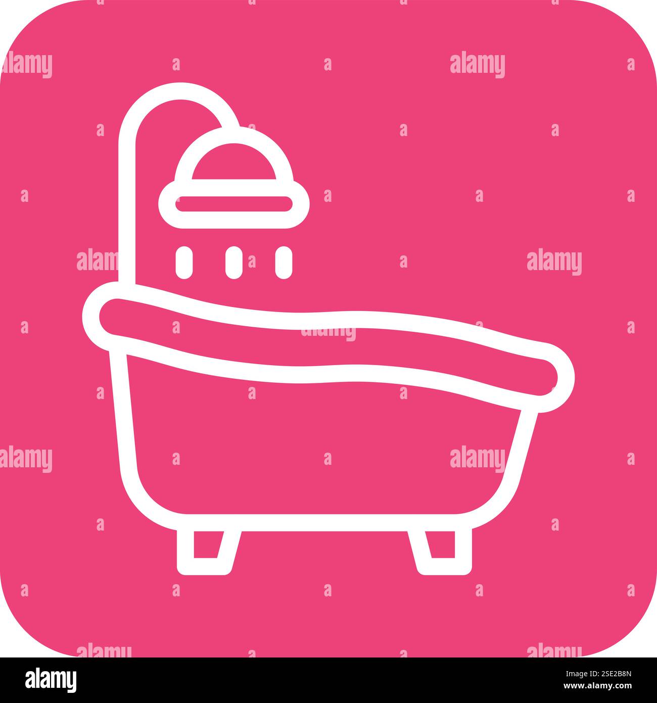 Bath tub Vector Icon Design Illustration Stock Vector Image & Art - Alamy