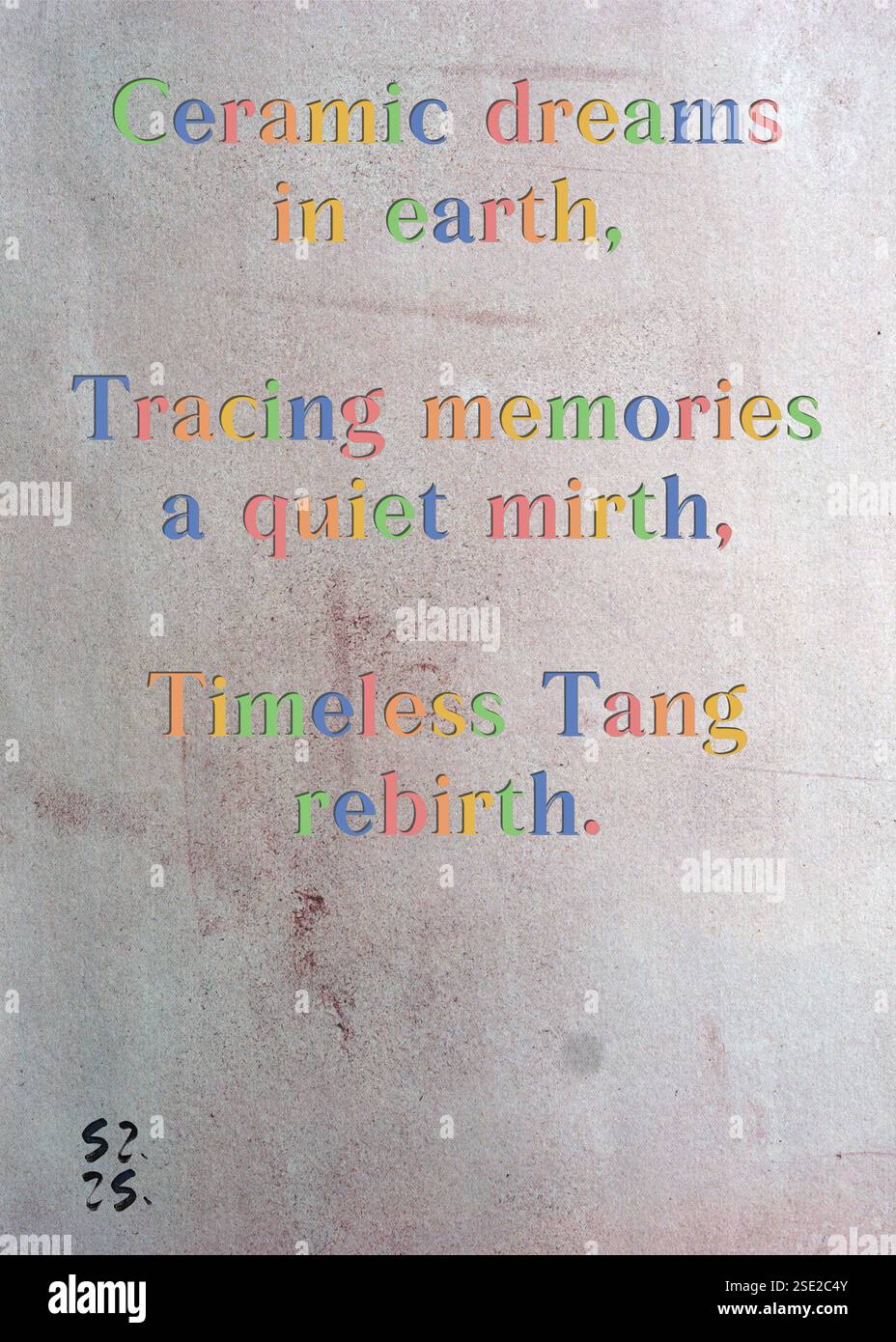 Ceramic dreams in earth, Tracing memories a quiet mirth, Timeless Tang ...