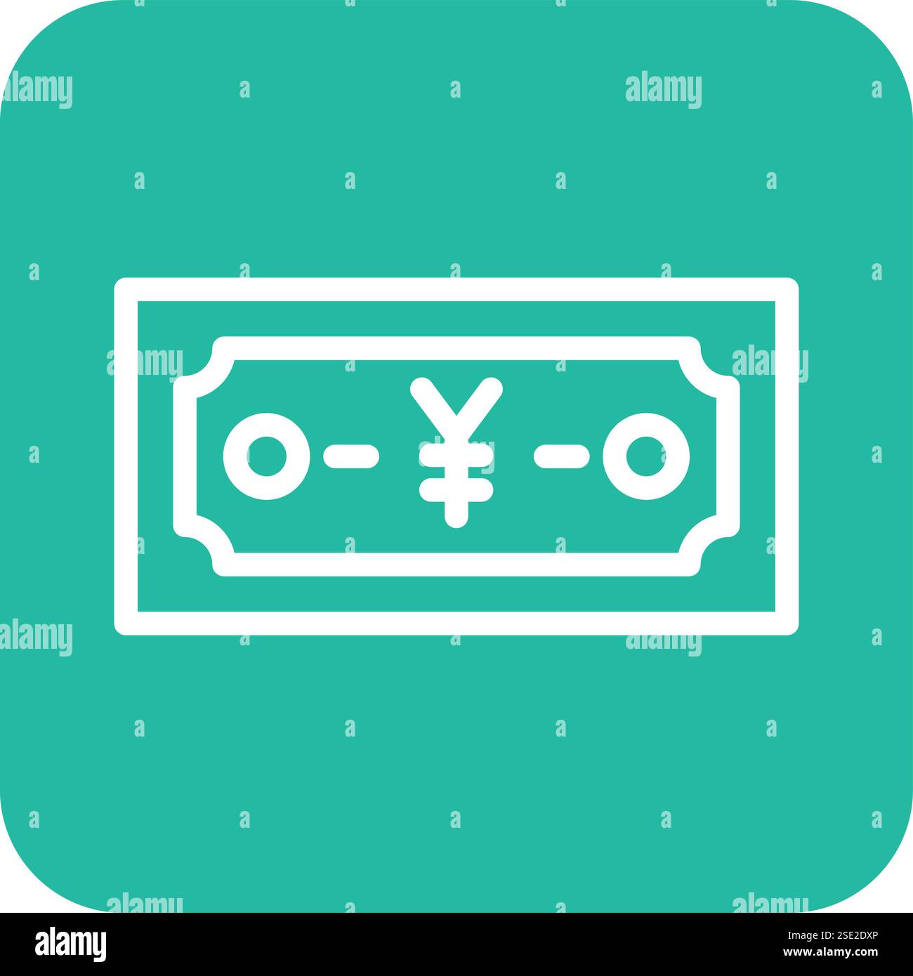 Yen outline vector icon Stock Vector Images - Alamy