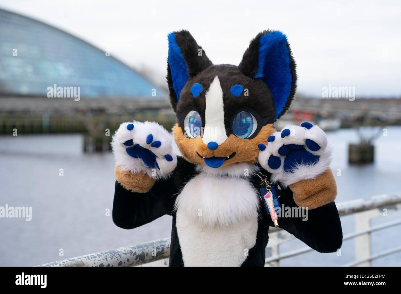 Glasgow, Scotland, UK. 8th February, 2025. Participants in furry suits ...