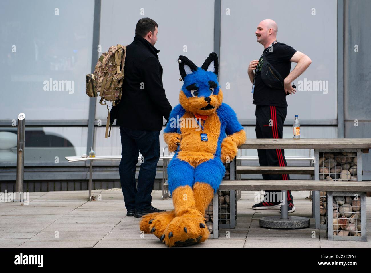 Glasgow, Scotland, UK. 8th February, 2025. Participants in furry suits ...