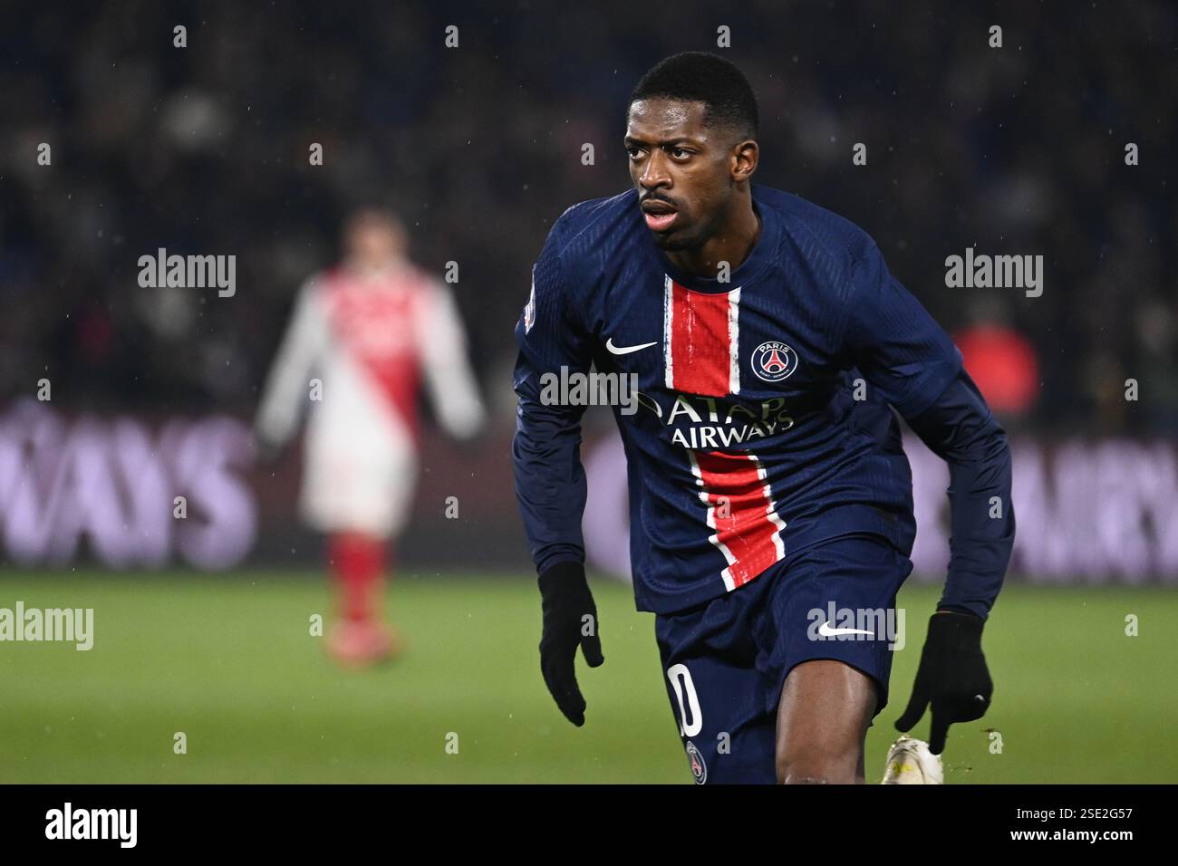 Paris, France. 07th Feb, 2025. Ousmane Dembele during the Match of the ...