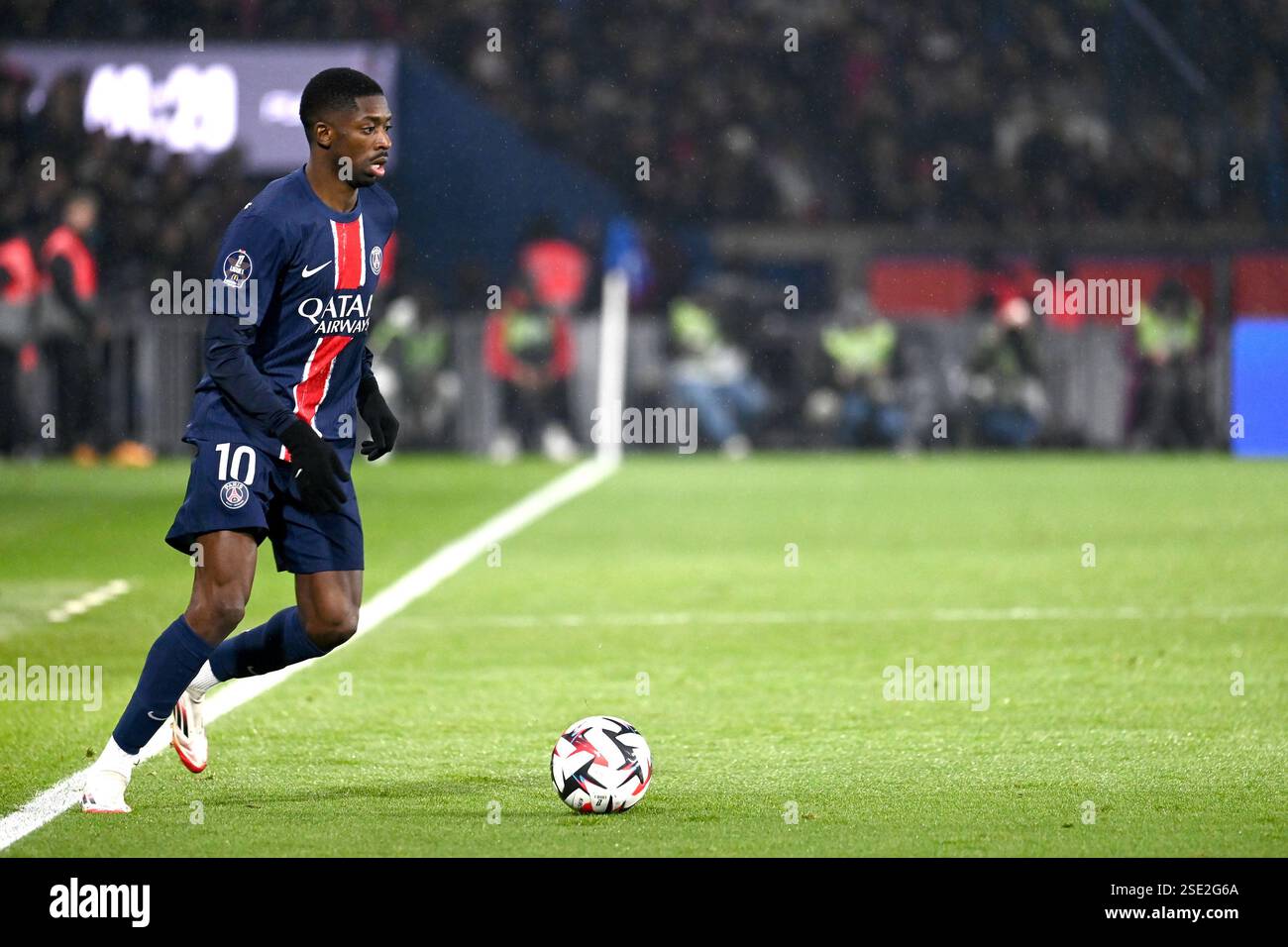 Paris, France. 07th Feb, 2025. Ousmane Dembele during the Match of the ...