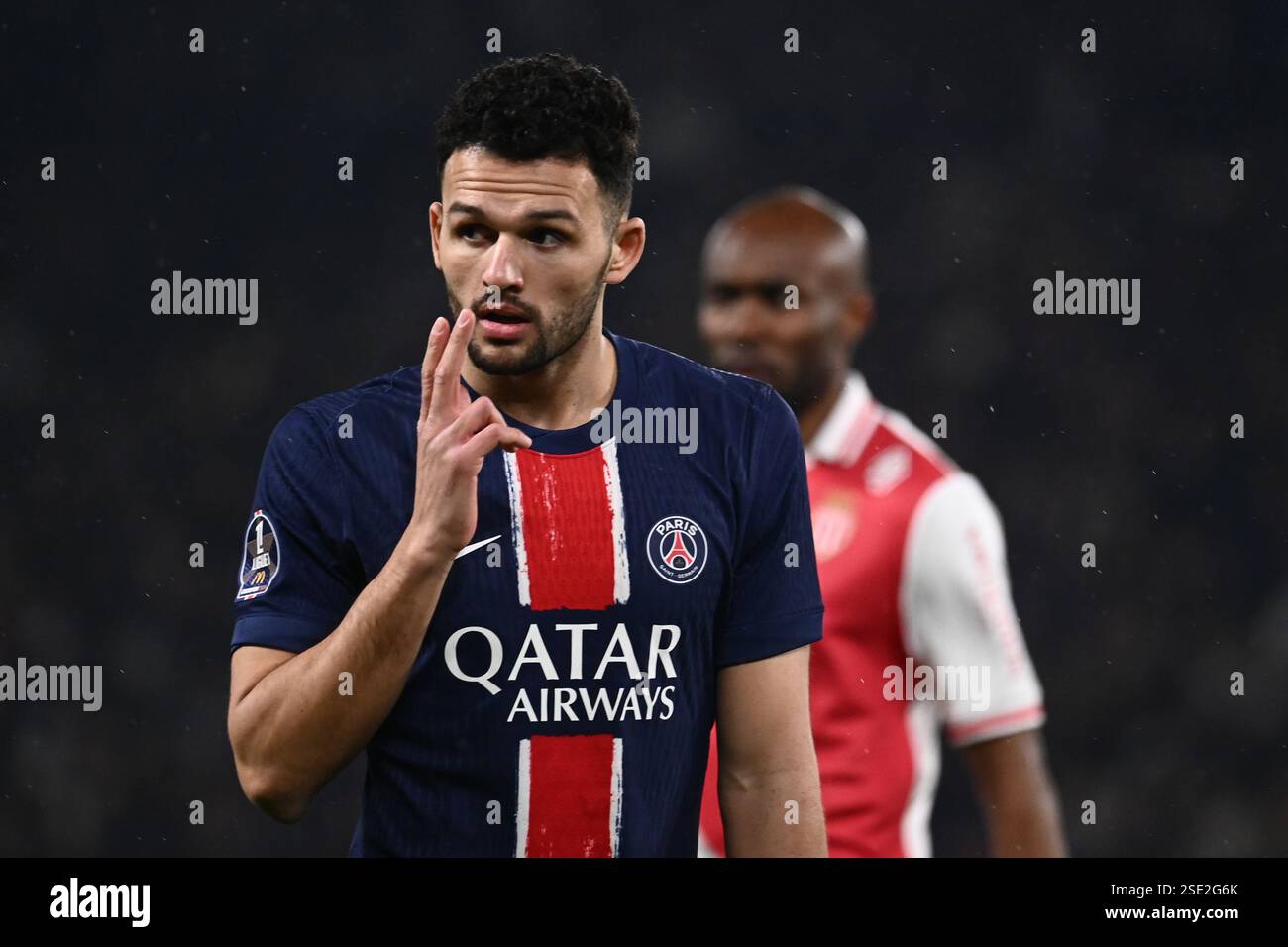 Paris, France. 07th Feb, 2025. Goncalo Ramos during the Match of the 21st Day of Ligue 1 ...