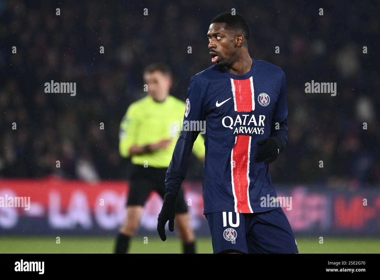 Paris, France. 07th Feb, 2025. Ousmane Dembele during the Match of the ...