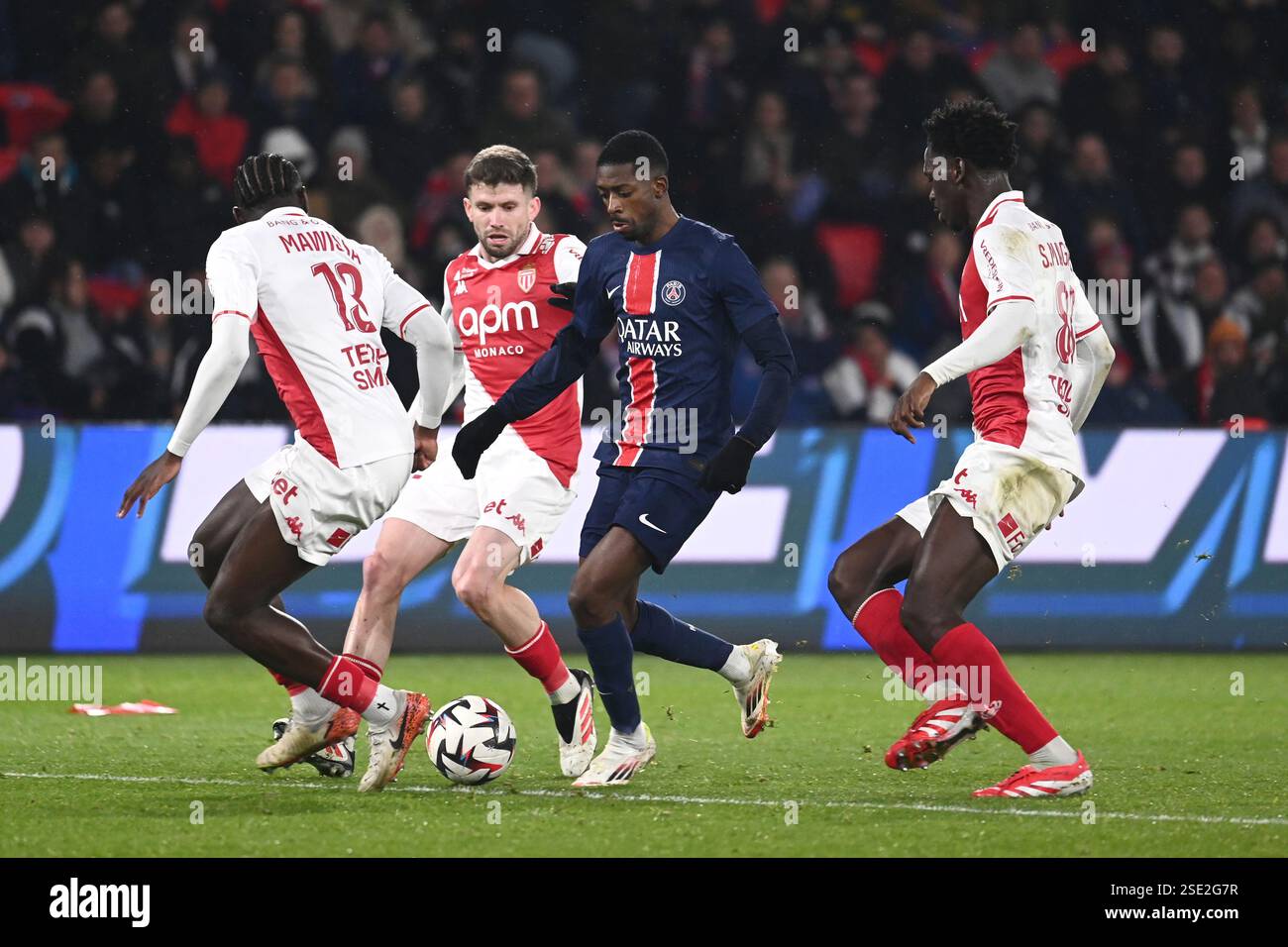Paris, France. 07th Feb, 2025. Ousmane Dembele during the Match of the ...