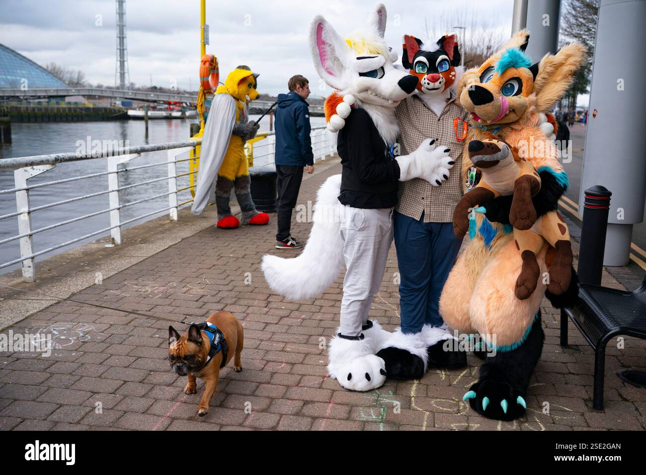 Glasgow, Scotland, UK. 8th February, 2025. Participants in furry suits ...
