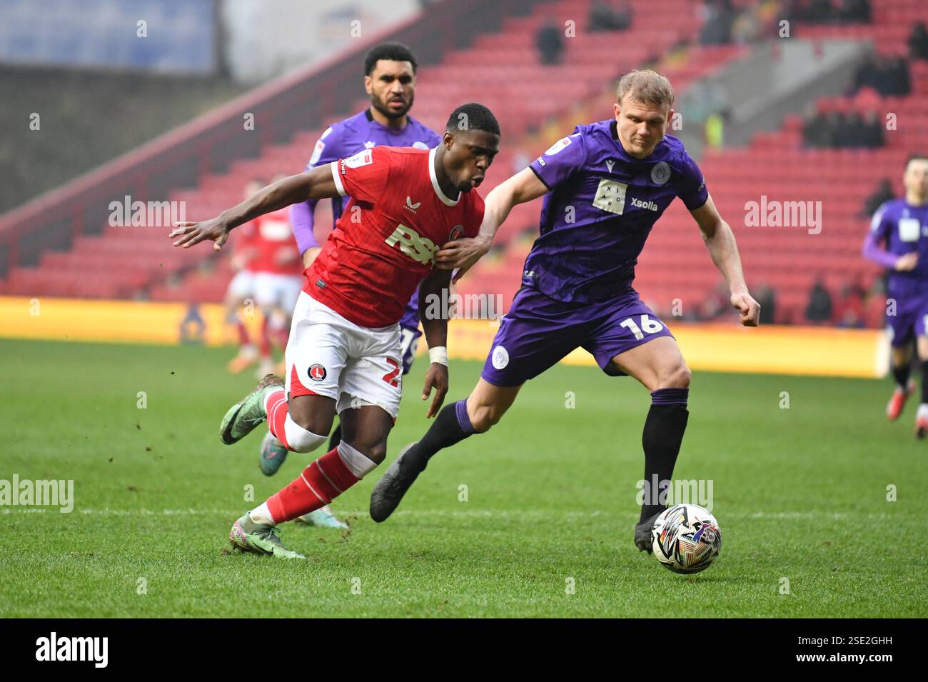 London, England. 8th Feb 2025. Thierry Small and Lewis Freestone during ...