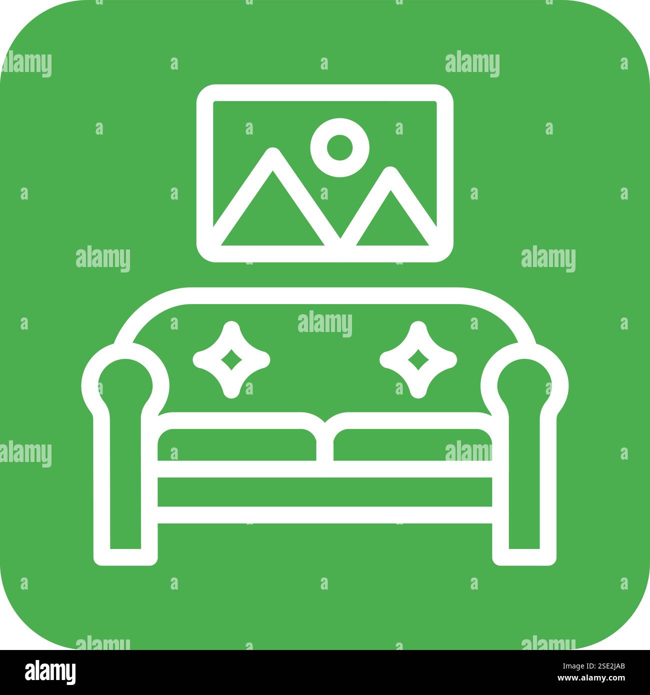 Living room Vector Icon Design Illustration Stock Vector Image & Art ...