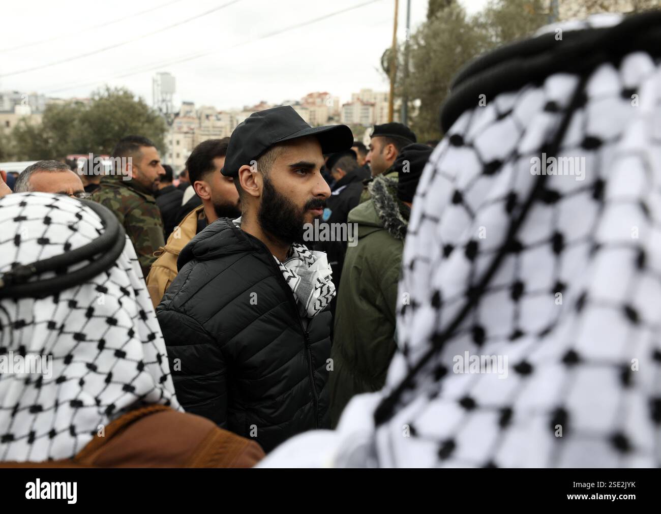 Ramallah, Palestinian Territories. 08th Feb, 2025. Palestinian ...